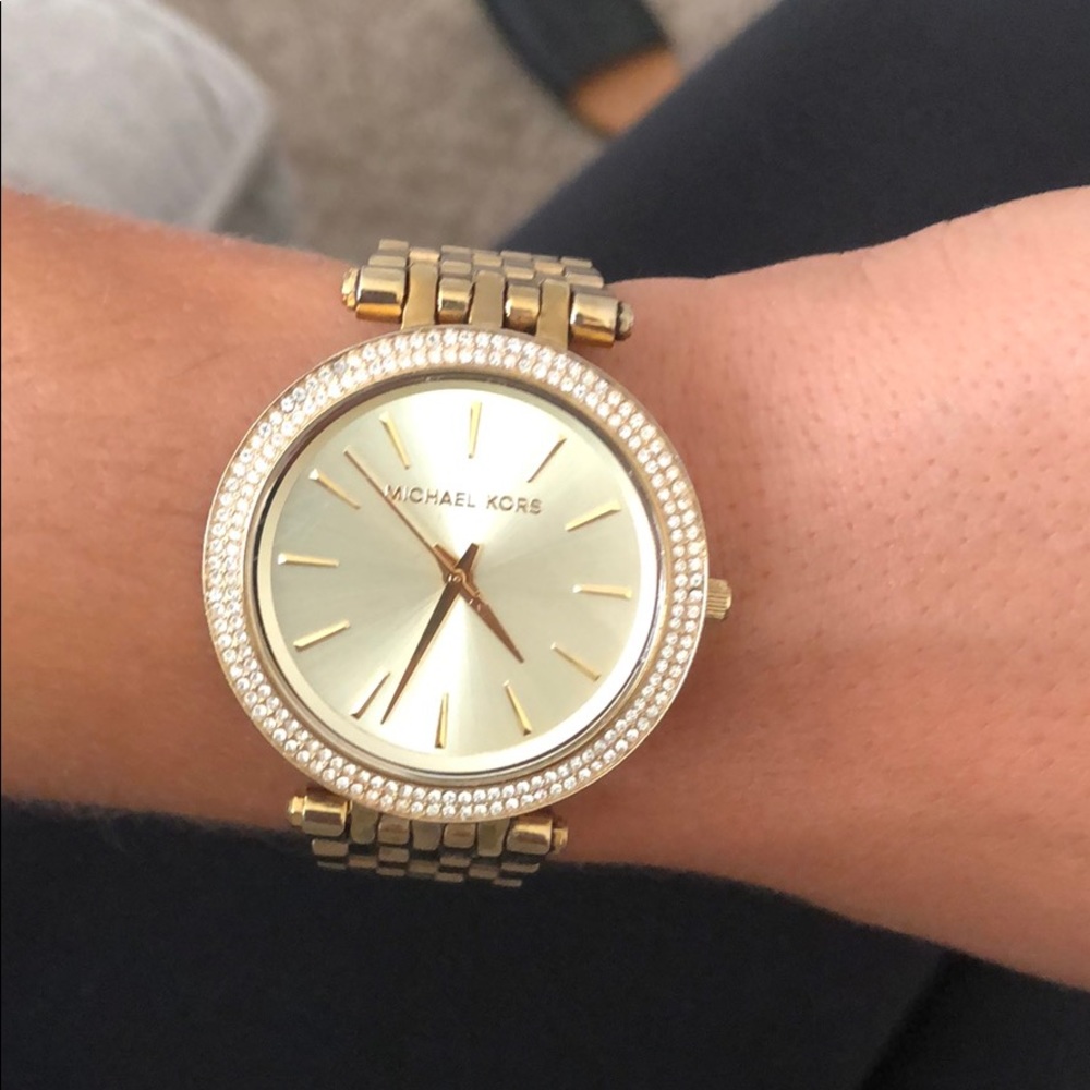 Stainless Steel Michael Kors Gold Watch - Gem